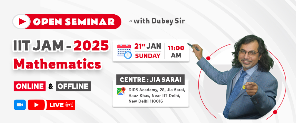 Online Live Classes for IIT JAM Mathematics 2025 | Dips Academy
